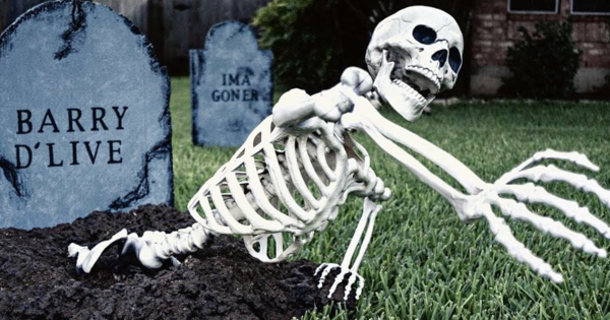 Spook Up Your Halloween with Easy DIY Graveyard Skeleton Props