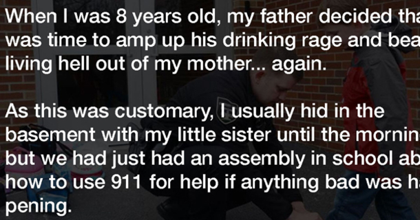 Cop Saves 8-Year-Old From Abusive Father. 10 Years Later, He Becomes A ...