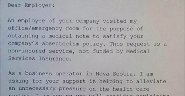 This Annoyed Doctor Gives Best Response Ever To A “Sick Note” Request ...