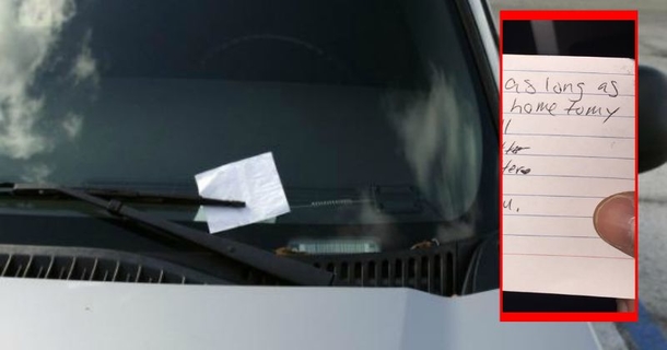 Officer Returns To His Car & Notices Paper, Left JAW DROPPED By ...