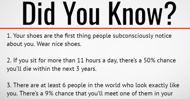 20 Amazing Facts You Probably Were Never Aware Of. Did You Know?