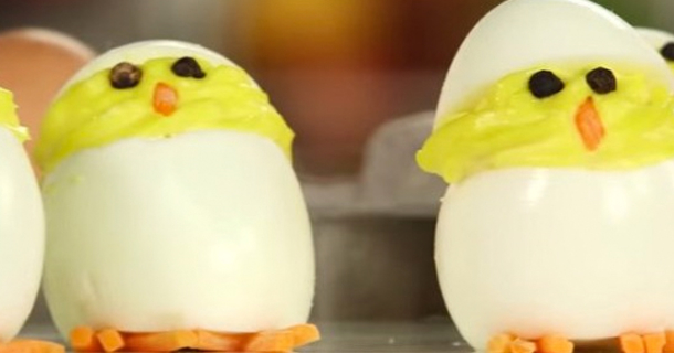 Make The Most Adorable Hatching Chick Deviled Eggs for Easter This Year