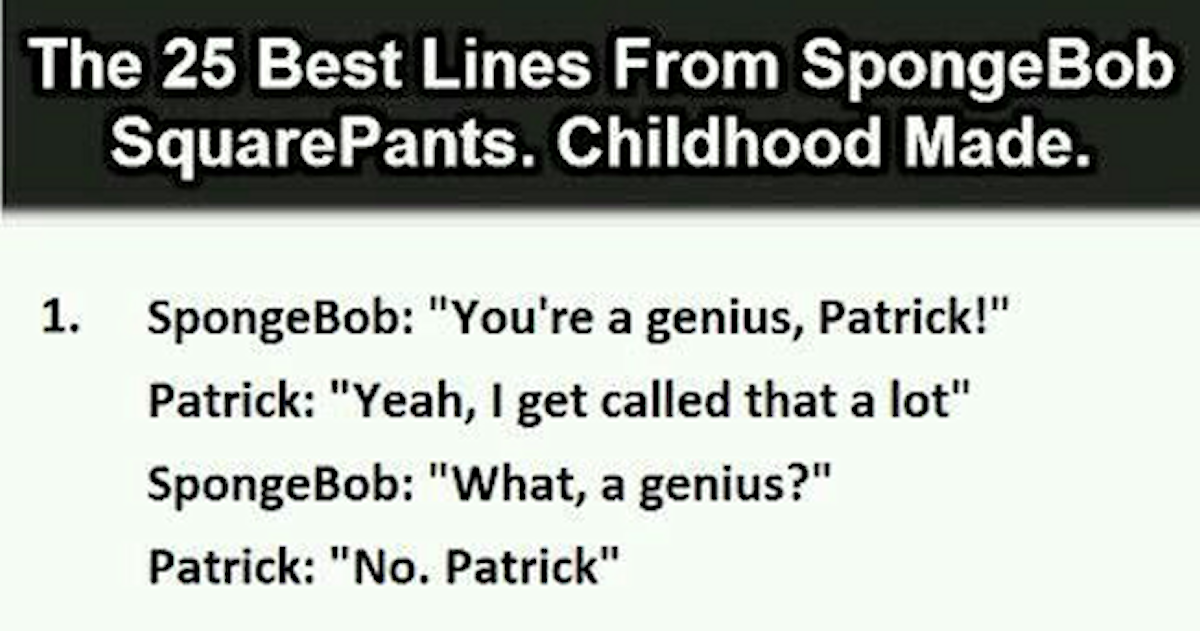 The 25 Best Lines From Spongebob SquarePants Pictures, Photos, and ...