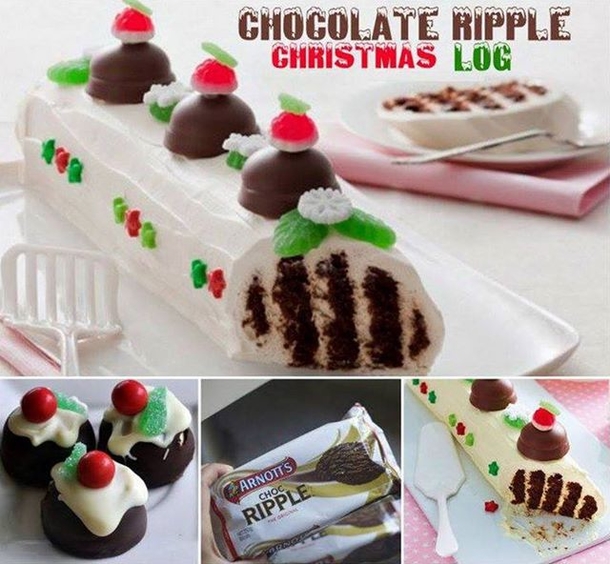 Chocolate Ripple 5 Ingredient Christmas Cake