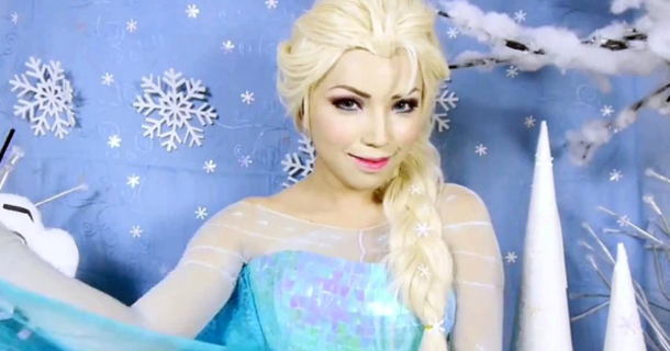 Disney's Frozen Elsa Makeup Tutorial For Halloween