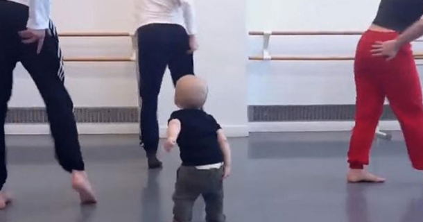 Professional Dancers Let A Small Baby Dance And He Does The Incredible