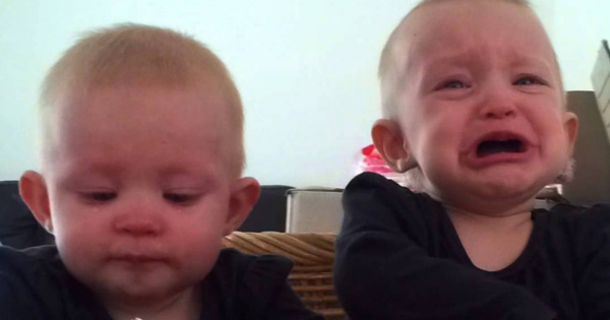 Watch These Cute Twins Fight Over A Toothbrush...Hilarious!