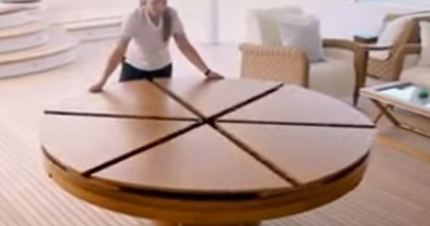 This Ordinary Round Table Looks Simple But Wait Until It Spins!
